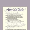 After A While 8x10 Calligraphy Print, Inspirational Quote, Wall Art ...