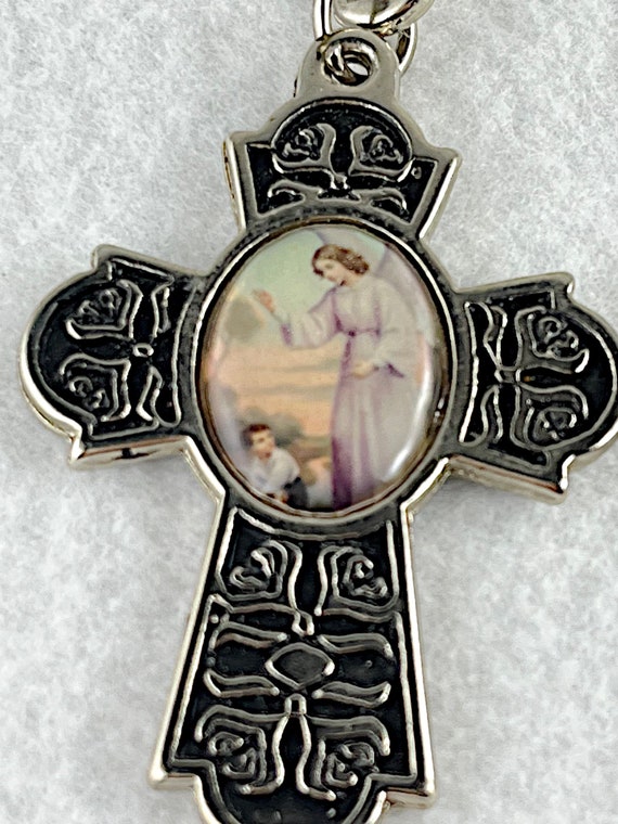 Santisima Virgin Maria Reversible Keychain with Praye… - Gem