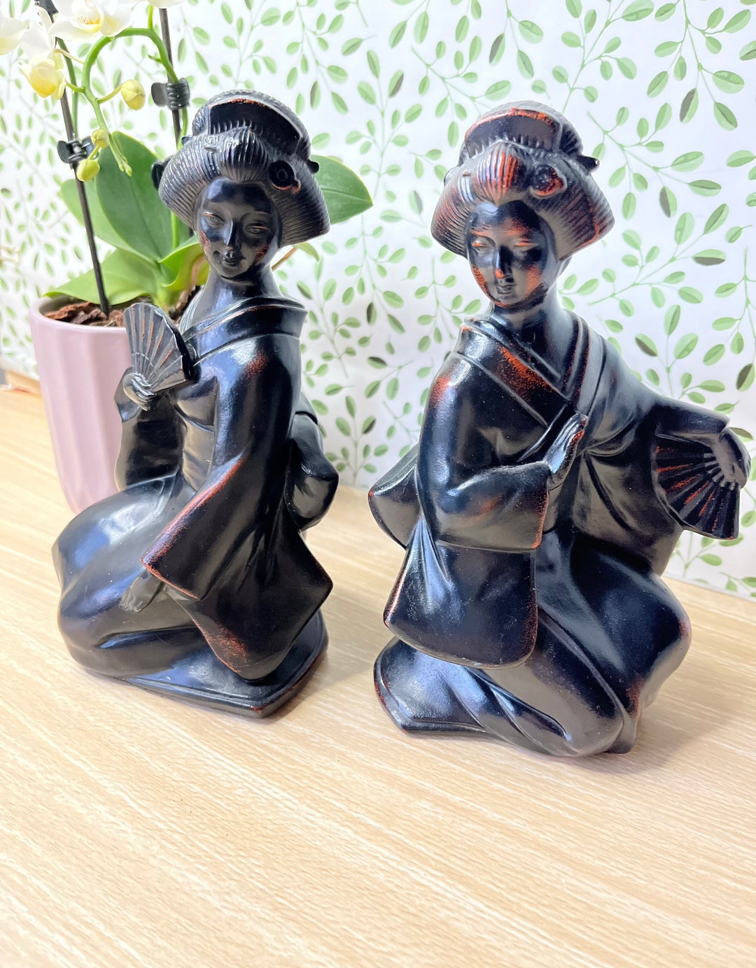 Fritz and Floyd Geisha Figurines Japanese Ceramic Vernissage - Etsy