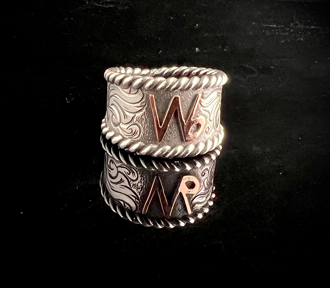Custom Ranch Brand Engraved Ring - Etsy
