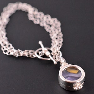 Sterling Silver Handmade Memory Locket Bracelet - Etsy