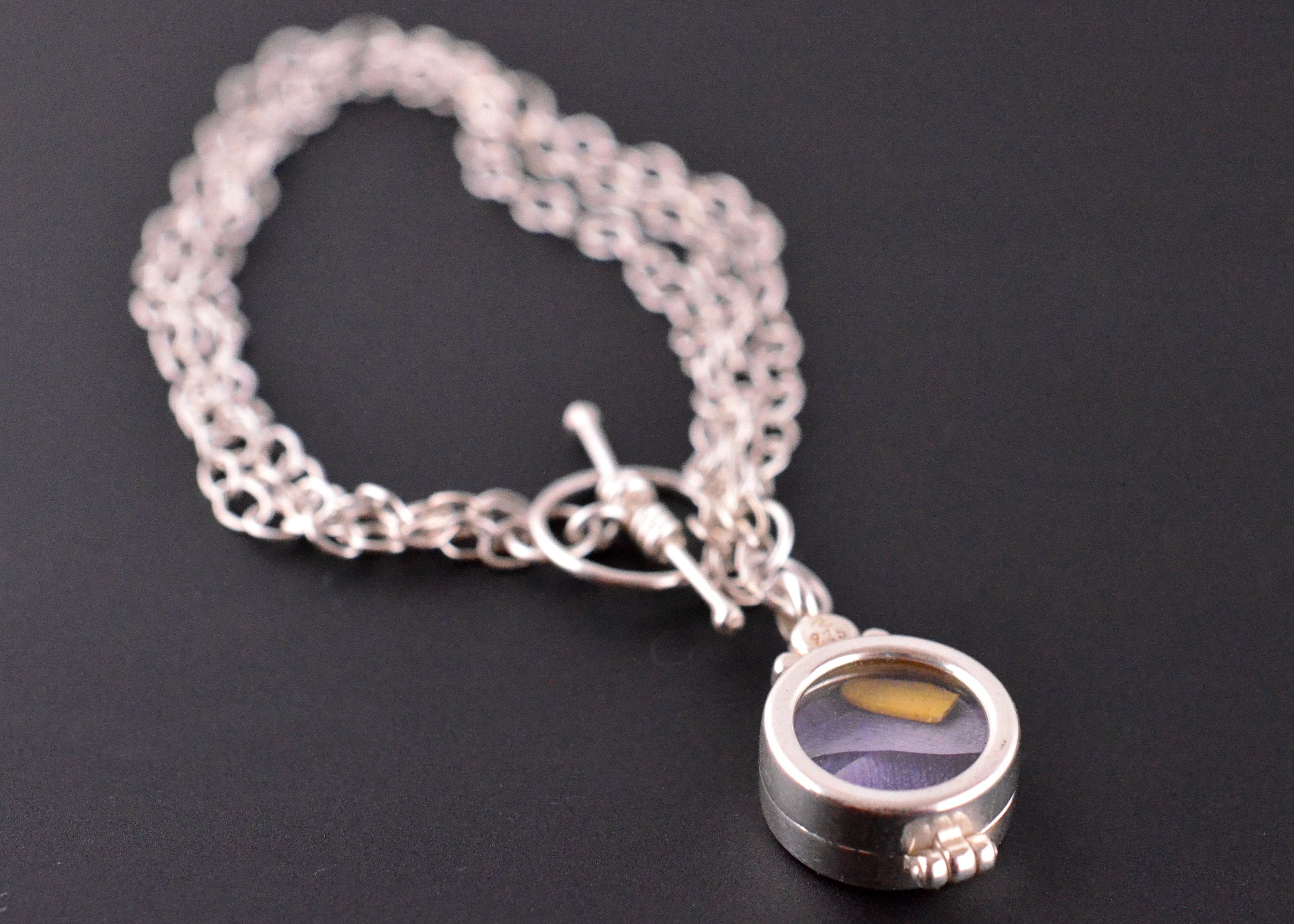 Sterling Silver Handmade Memory Locket Bracelet - Etsy