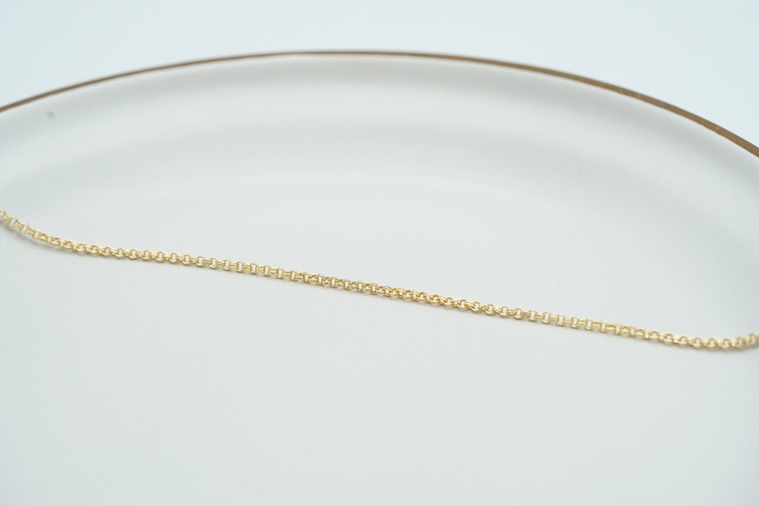 18K Gold Plated Double Cable Chain, Cable Chain Necklace, Double Link ...