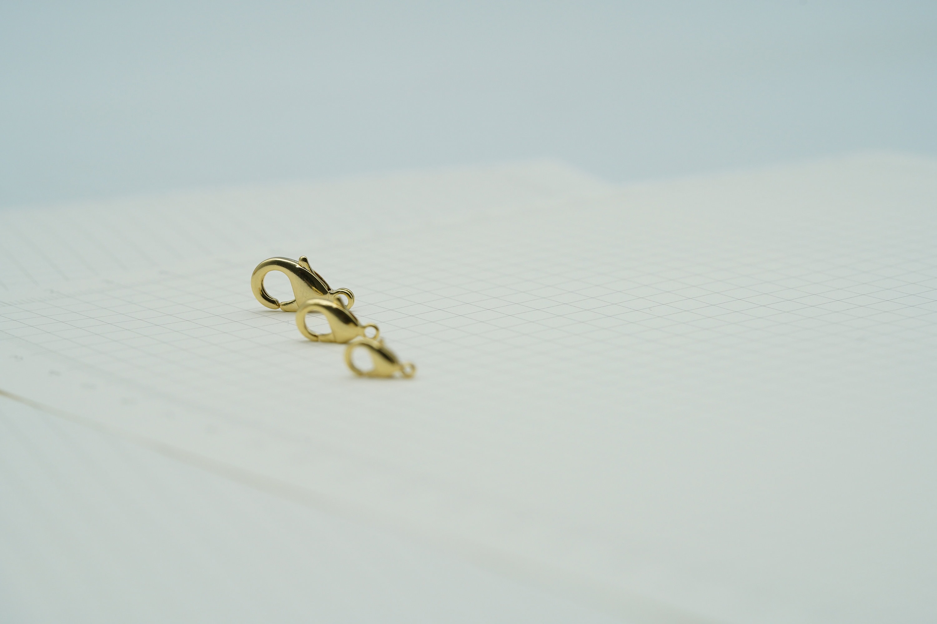 24k Gold Plated Brass Trigger Clasp, Lobster Claw Clasp for Jewelry ...
