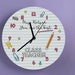 Thank You Teacher Nursery Personalised Classroom Clock - Children's ...