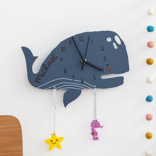 Whale Wall Clock - Etsy