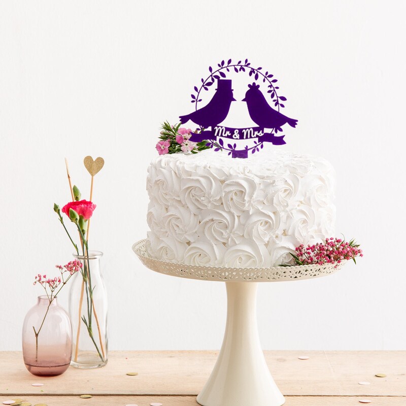 Love Bird Cake Topper - Etsy