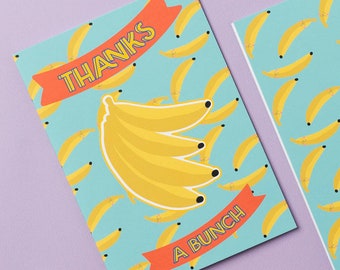 Thanks a Bunch Thank You Card - Etsy