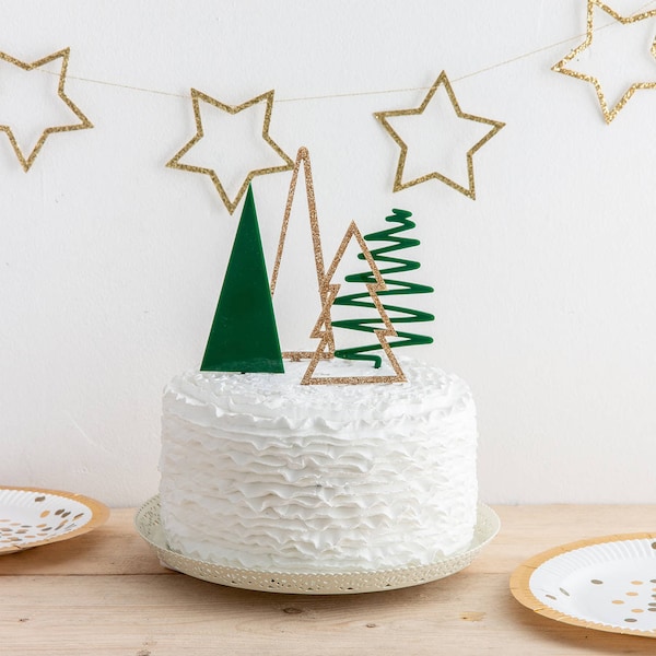 Tree Cake Topper - Etsy