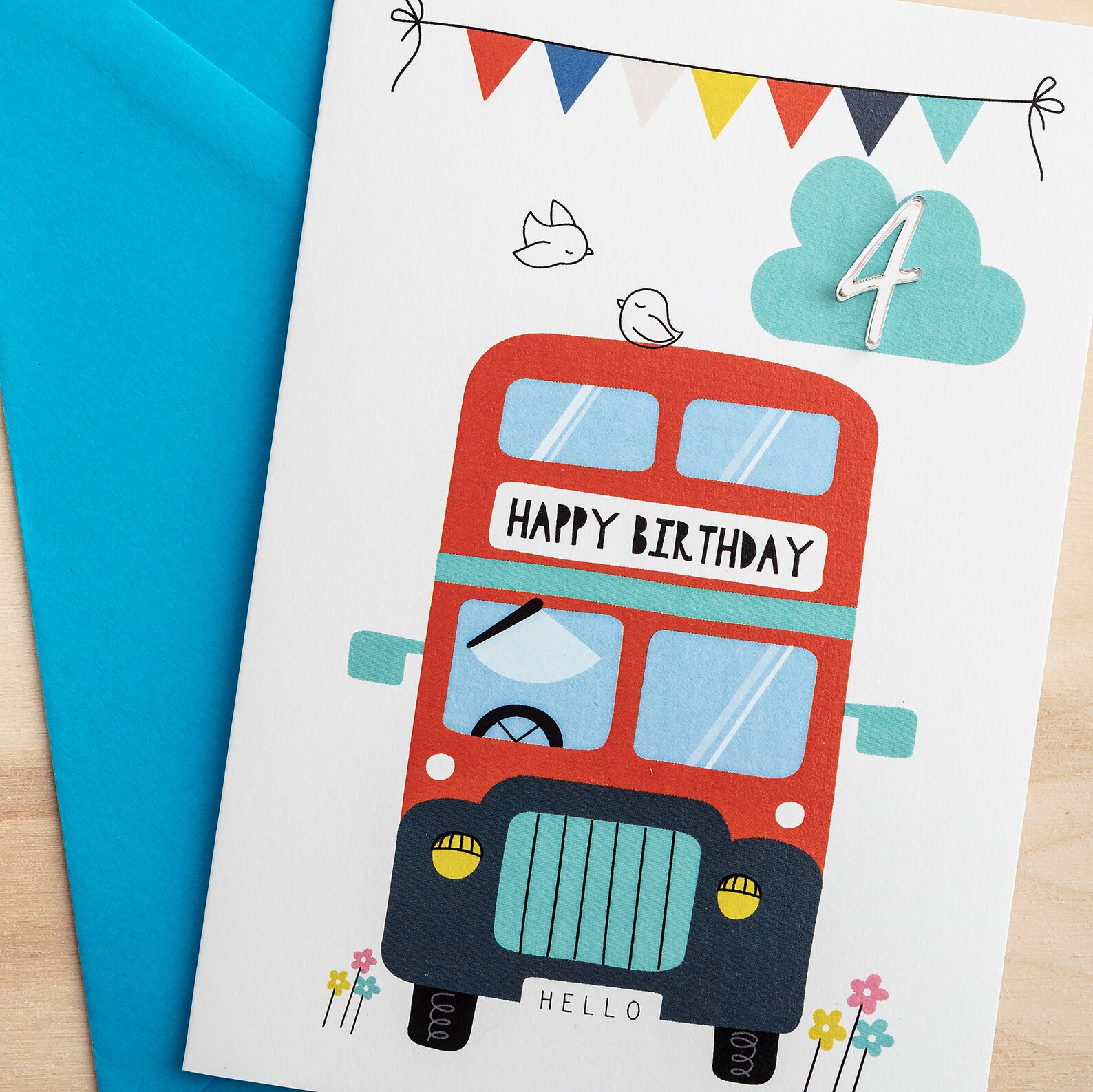Bus Personalised Birthday Card With 3D Age Transport Themed - Etsy UK