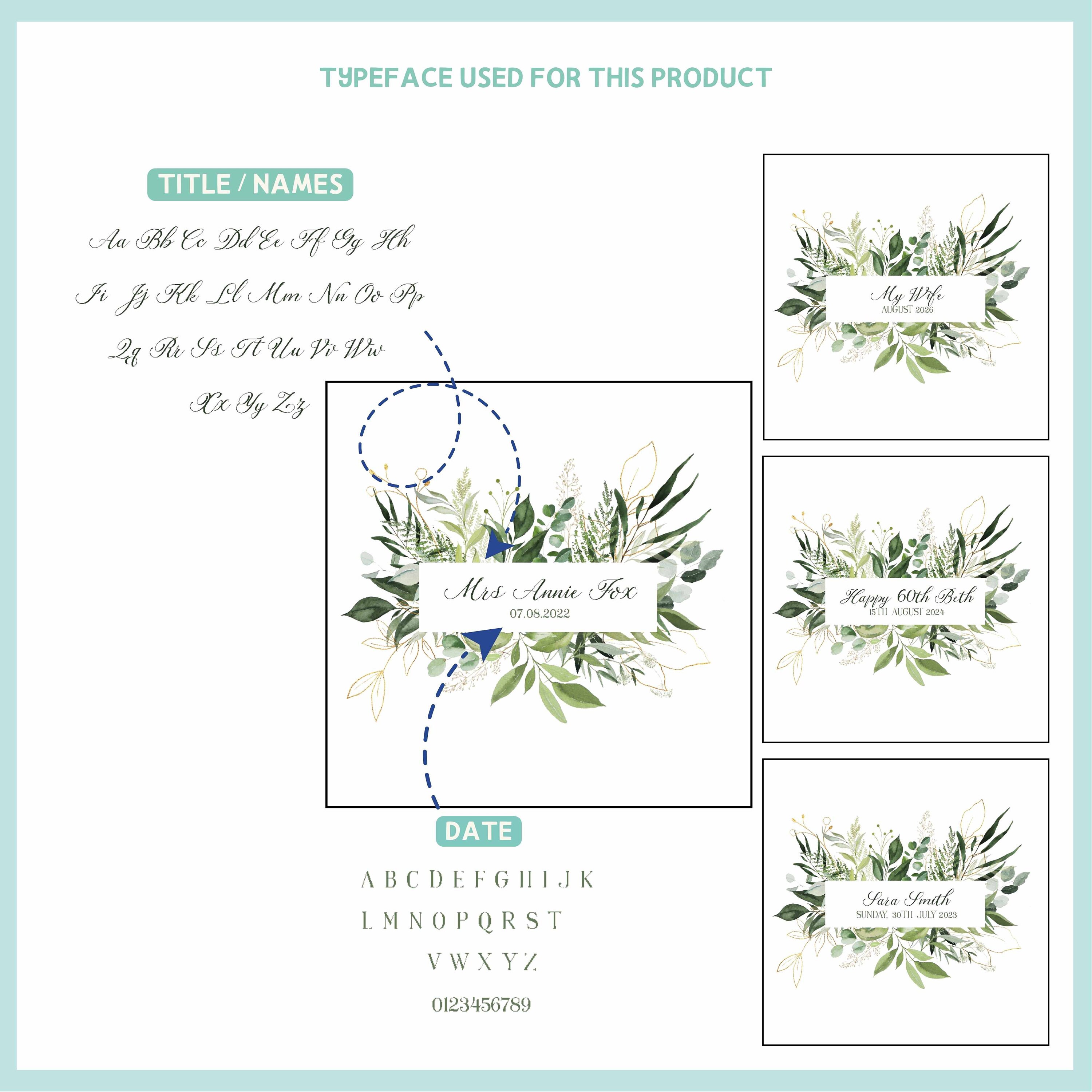 Greenery Botanic Personalised Case Box - Travel Case - Ivory Jewellery ...