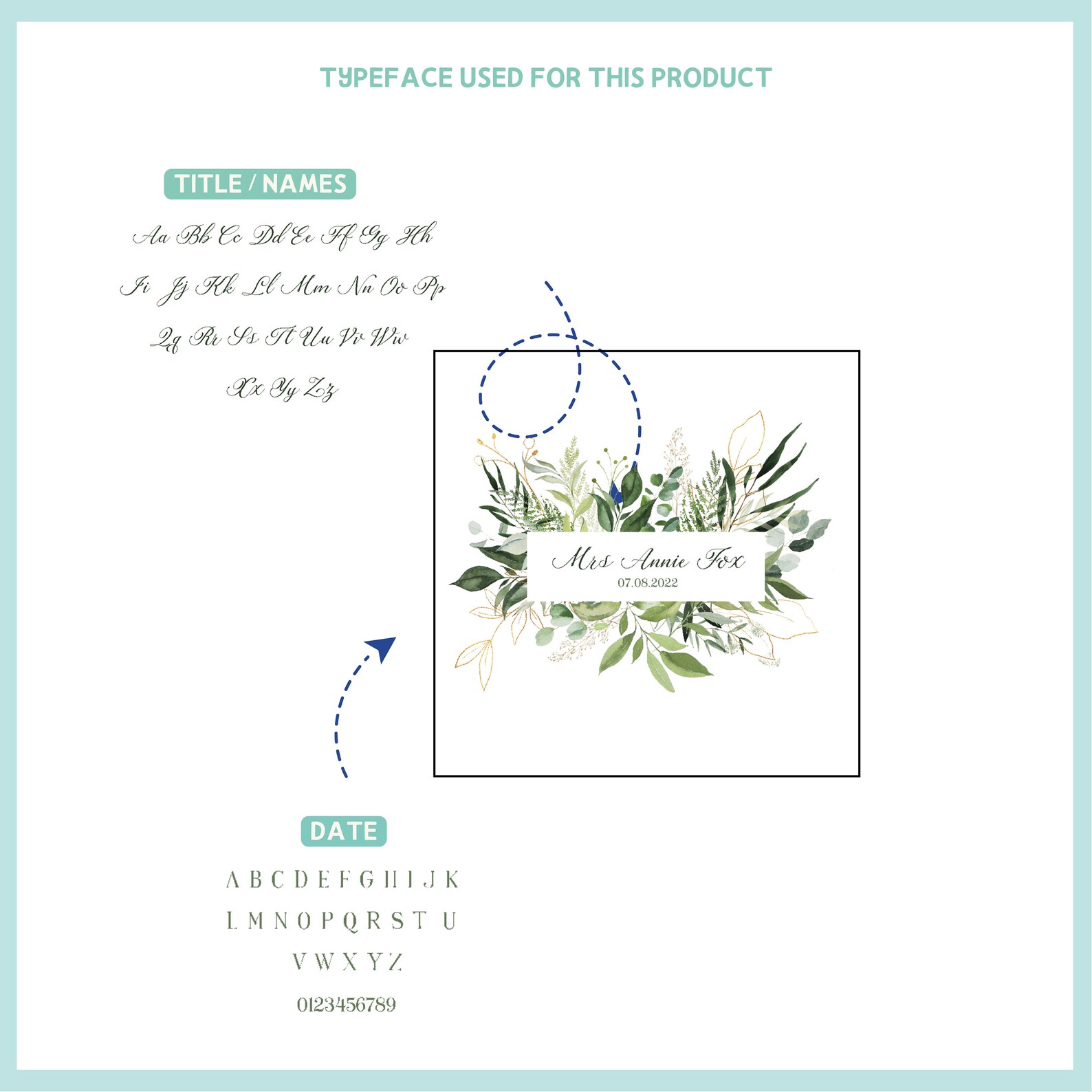 Greenery Botanic Personalised Case Box - Travel Case - Ivory Jewellery ...