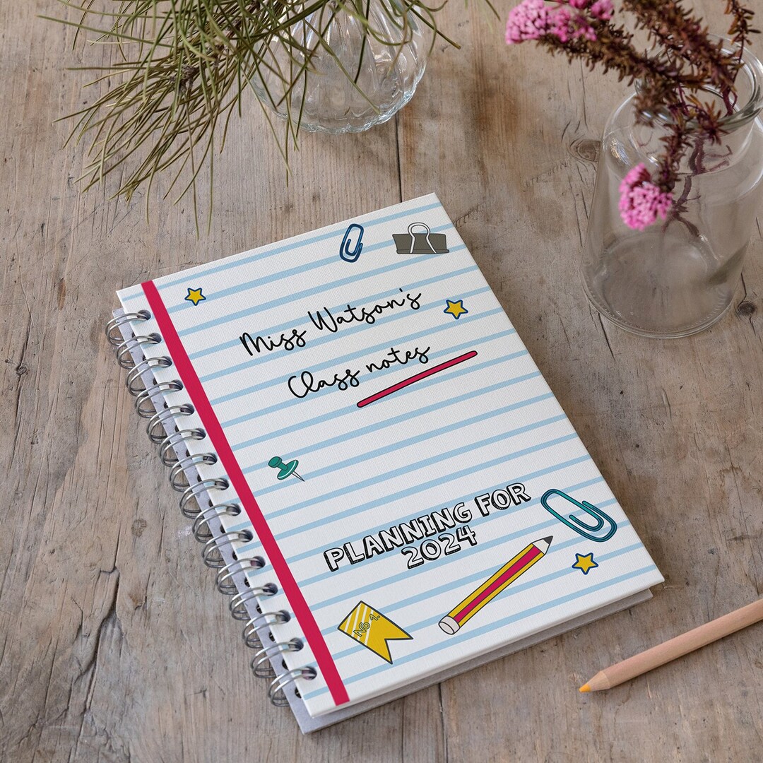 Personalised Teacher's Classroom Notebook| A5 Notepa| Pattern Journal ...