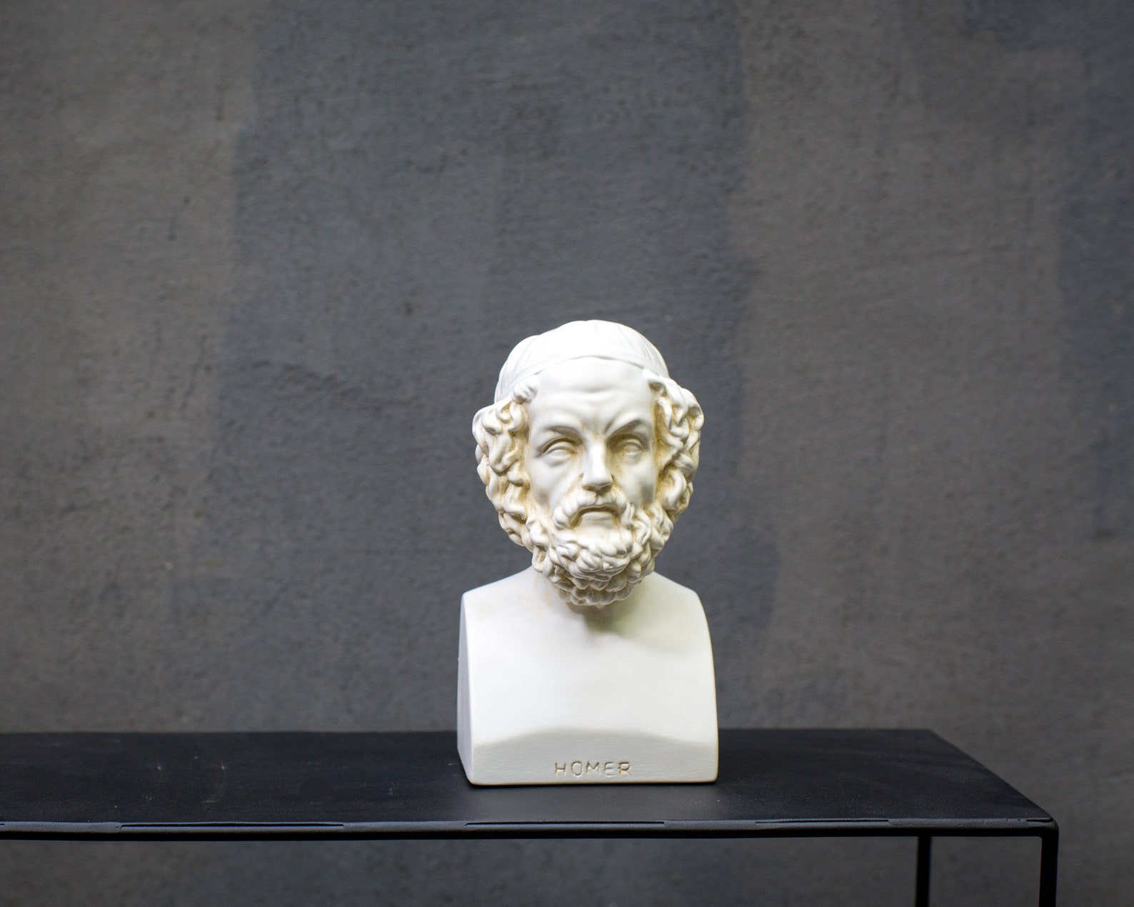 Homer Bust Sculpture | Single Plaster Bookend - Etsy