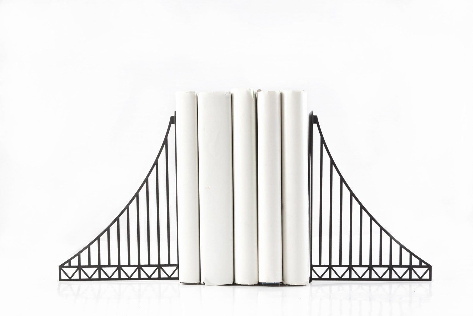 Metal Bookends // Verrazano Bridge // Cool Home Decor Gift for - Etsy