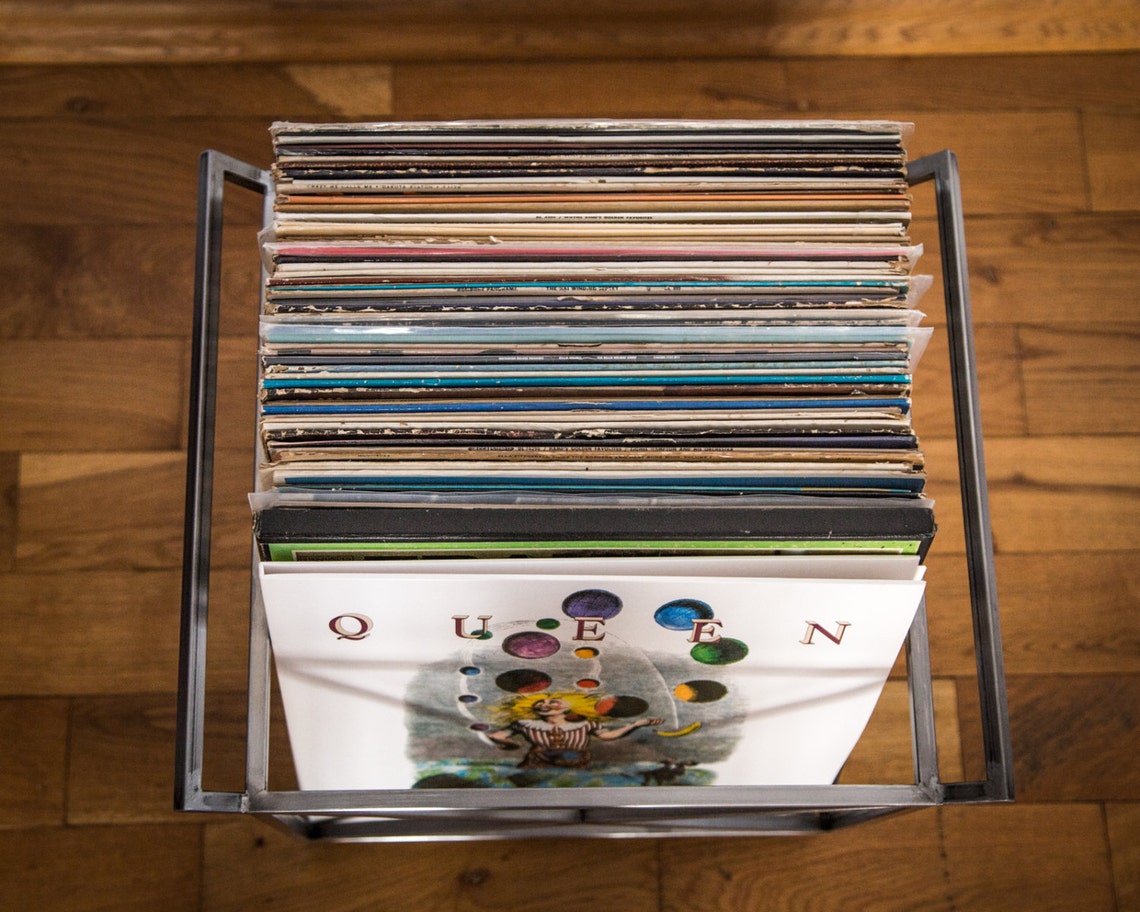 LP storage // Album crate // Record box // container holds | Etsy