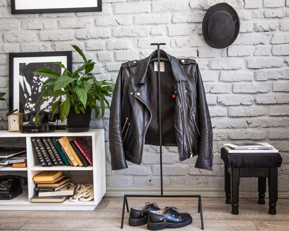 Skinny Clothes Rack // Minimalist Clothes Stand // Velvety - Etsy