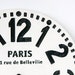 Wall Clock paris off White Edition Shabby Chic Cottage Style - Etsy
