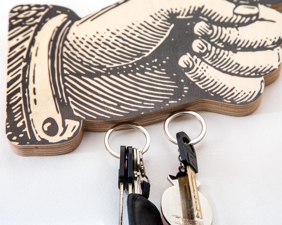 Magnet Key Hook Key Wall Organizer on a Magnet Hand - Etsy