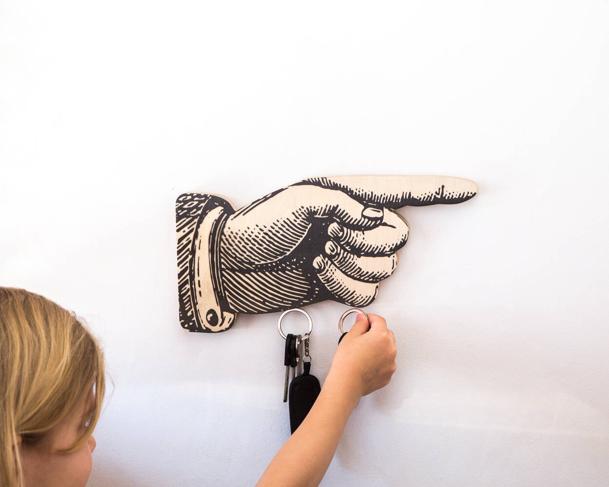 Magnet Key Hook Key Wall Organizer on a Magnet Hand - Etsy