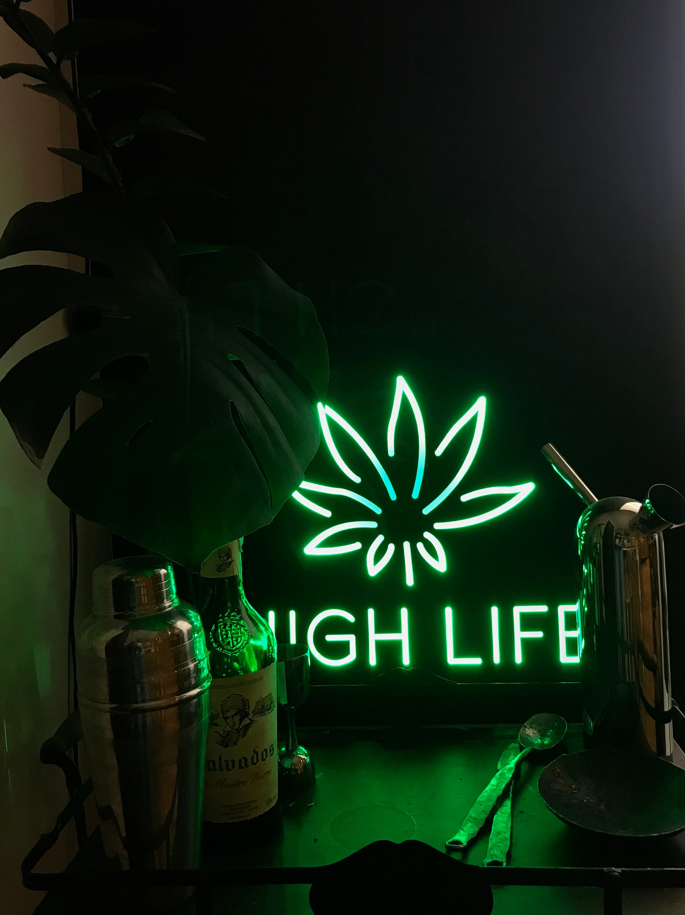 LED Sign // Wall Art // High Life Handmade From MDF Unique | Etsy