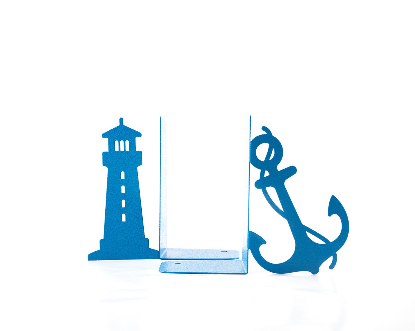 Metal Bookends Lighthouse and Anchor Sea Theme Nursery // | Etsy