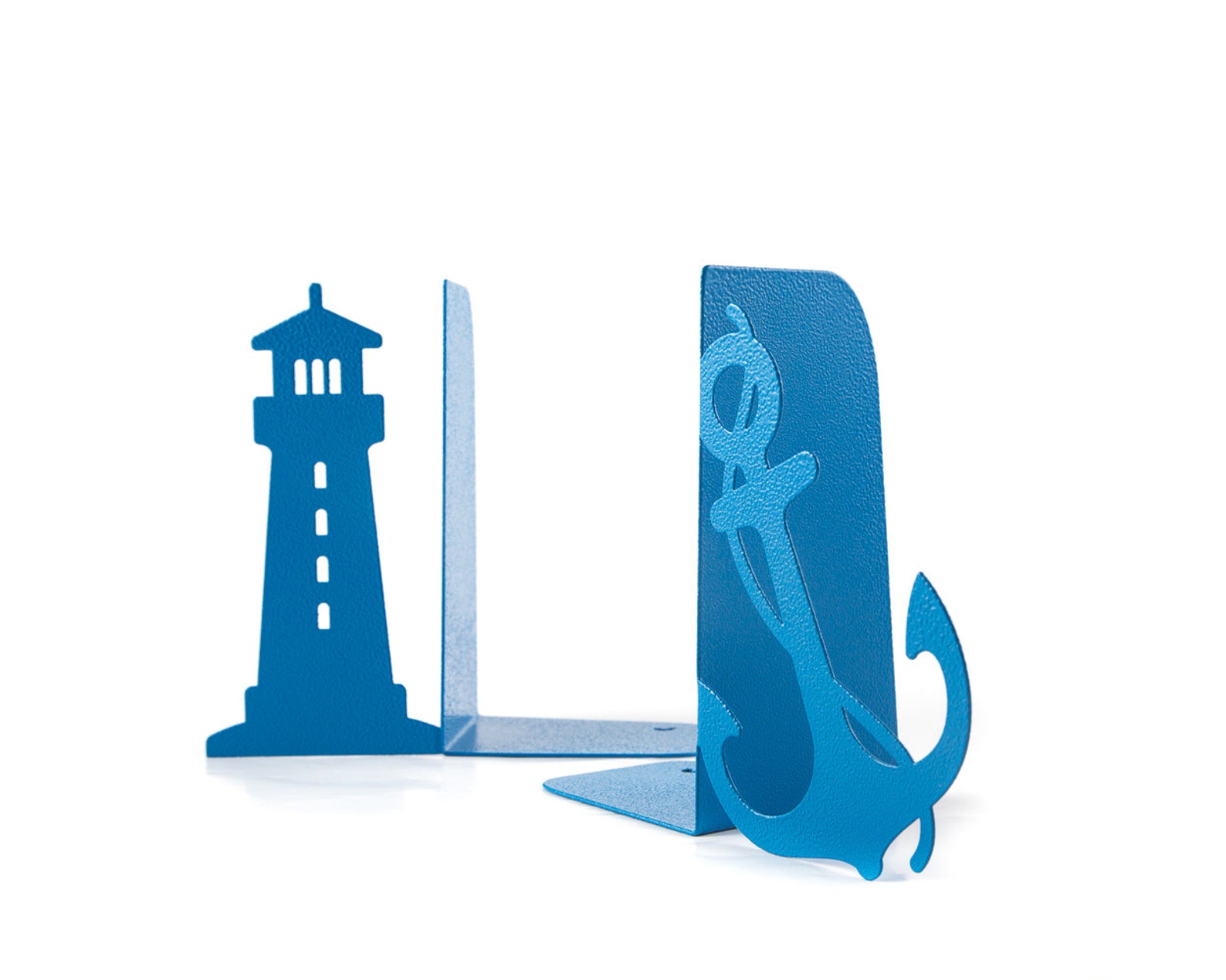 Metal Bookends Lighthouse and Anchor Sea Theme Nursery // | Etsy