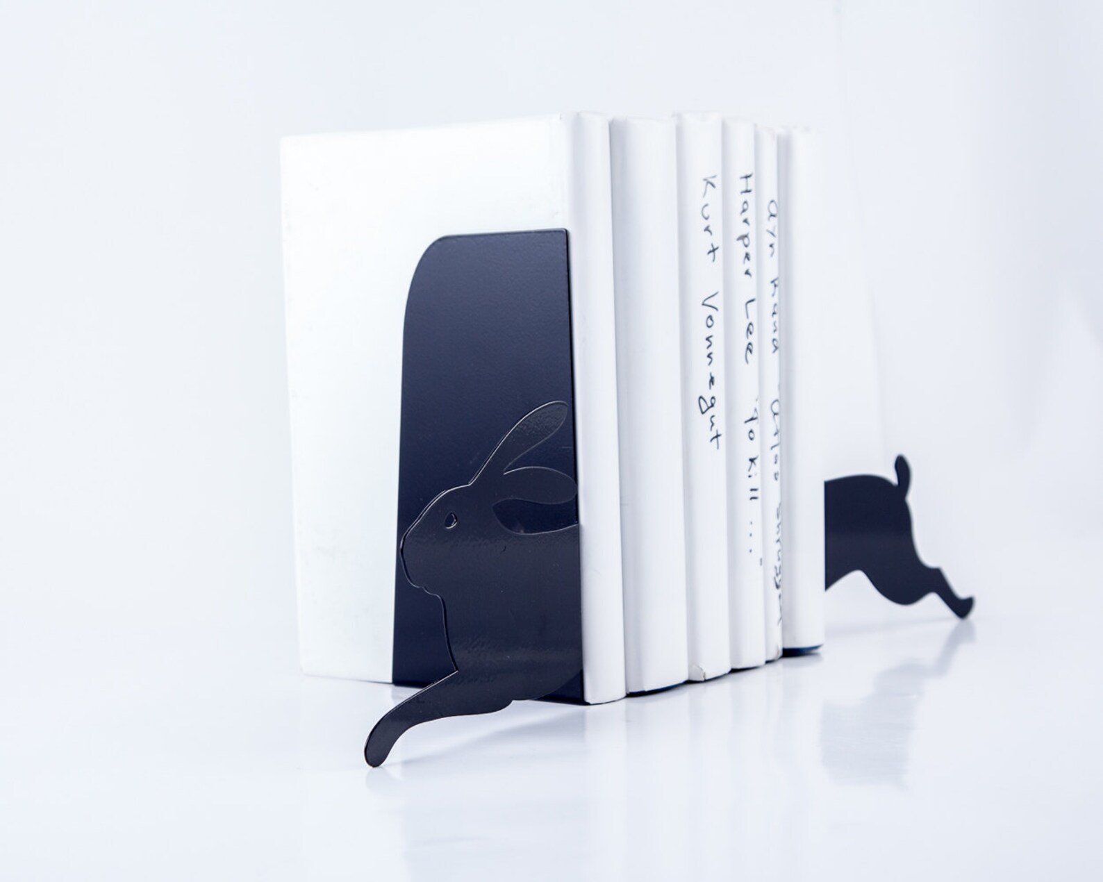 Metal Bookends Hare on the Run Bookshelf Decor / Woodland - Etsy
