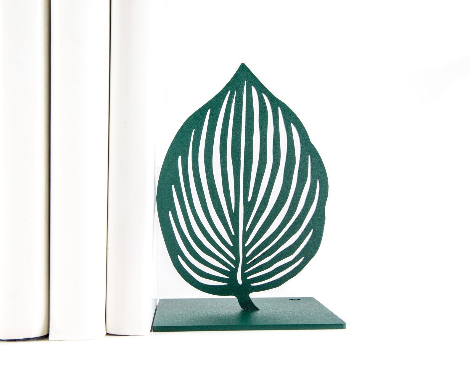 Metal Bookends Green Leaves by Atelier Article // FREE | Etsy