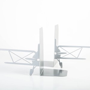 Retro Airplane Metal Bookends Biplane / Aviator Theme Nursery ...