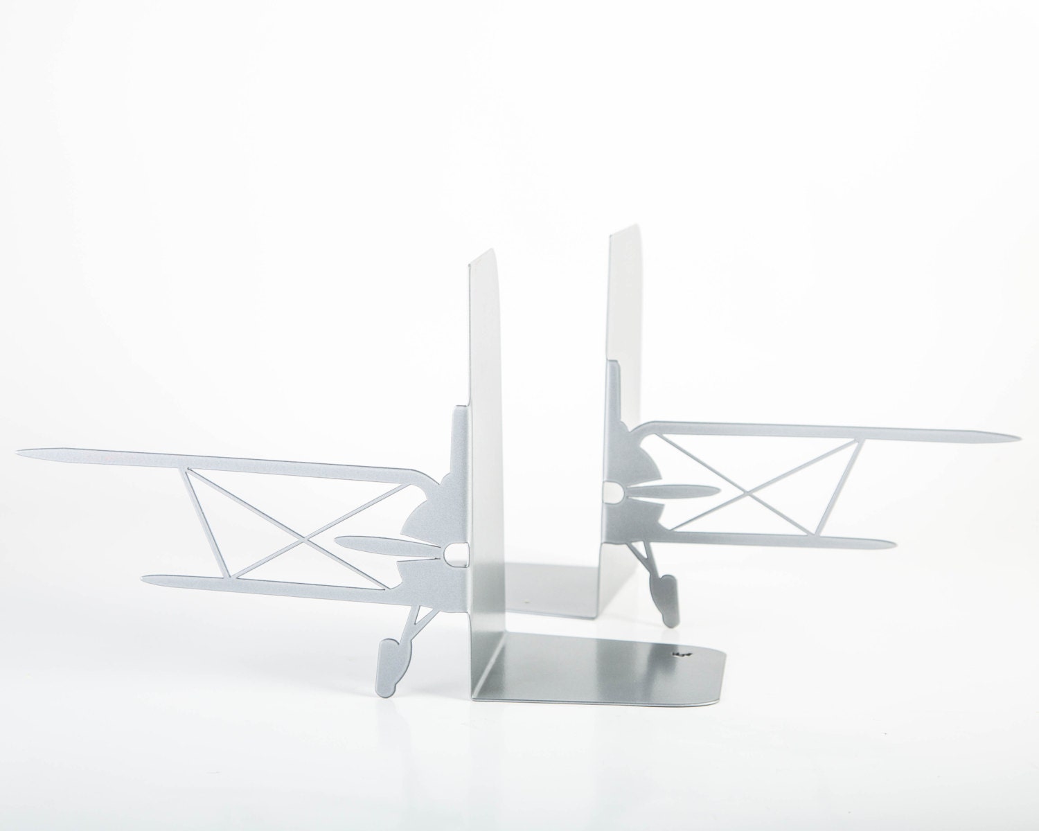 Retro Airplane Metal Bookends Biplane / Aviator Theme Nursery - Etsy