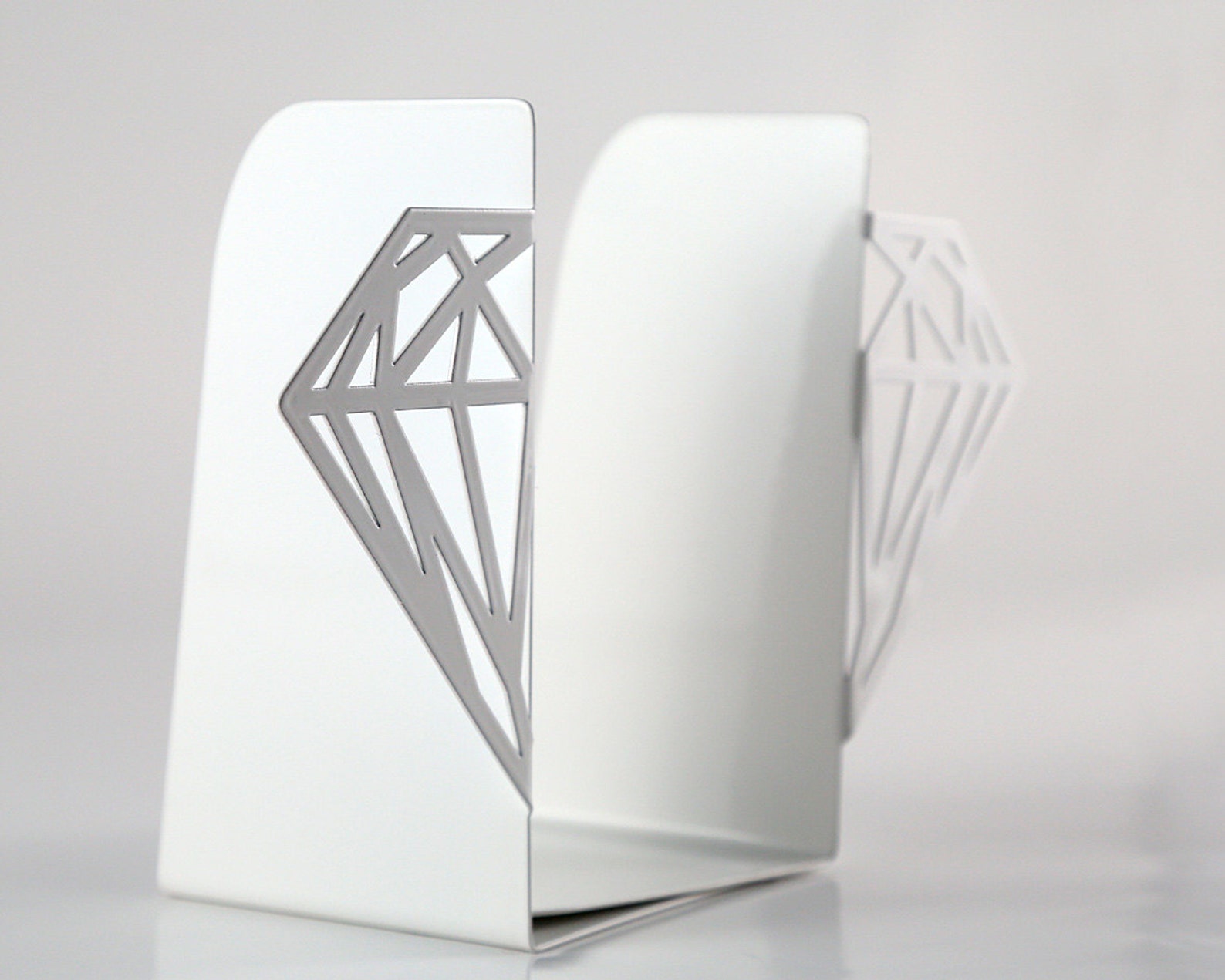 Unique Bookends Diamonds // Unique Design // Artistic | Etsy