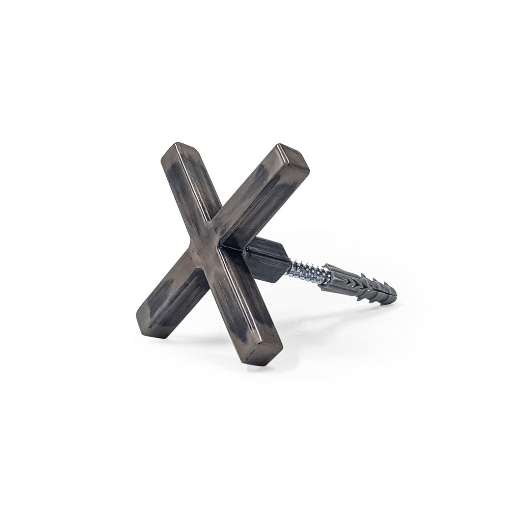 Modern and Simple Wall Hooks Cross, Set of THREE Hooks, Premium Quality ...