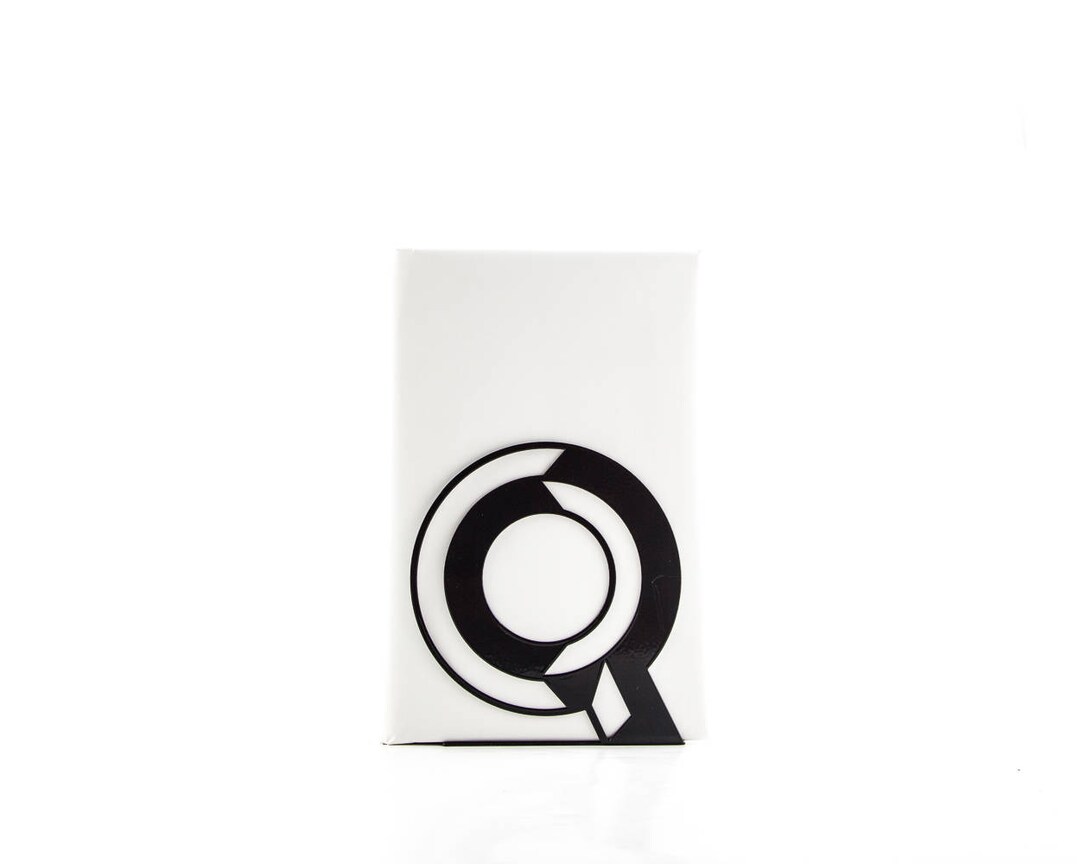 Metal Bookend: Letter Q, Alphabet Decor - Etsy