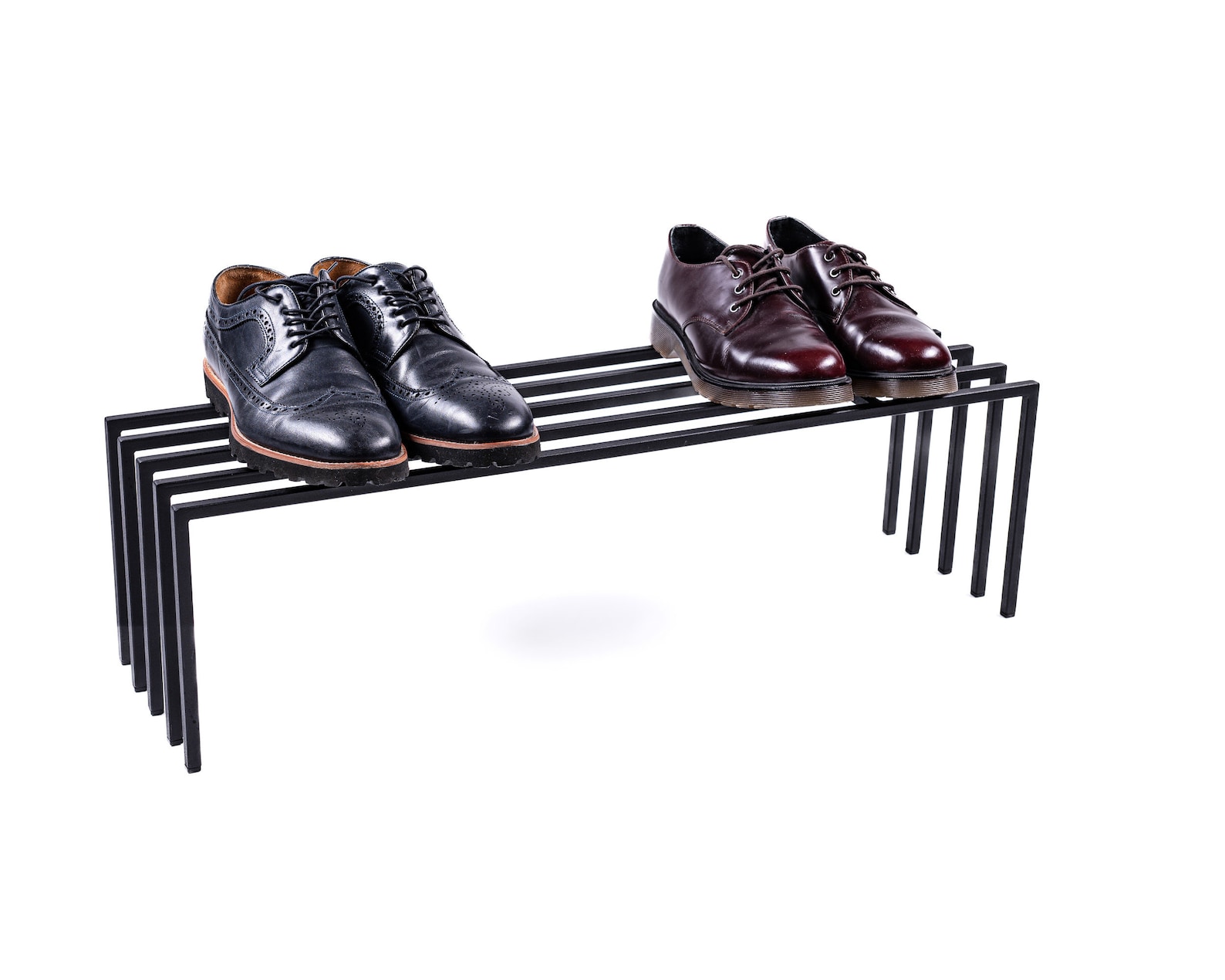 Minimalist Black Metal Shoe Rack Hand Welded Shoe Storage for - Etsy