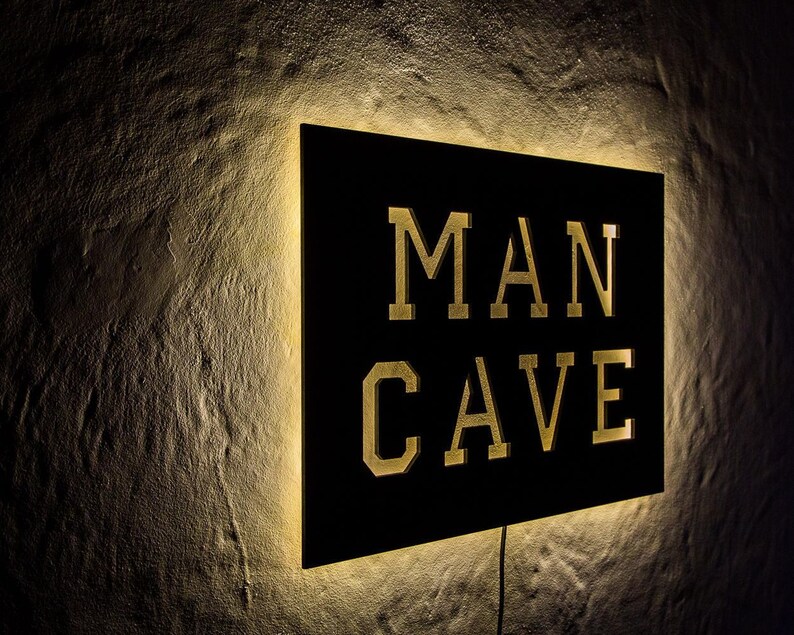 Man Cave LED Sign - Etsy