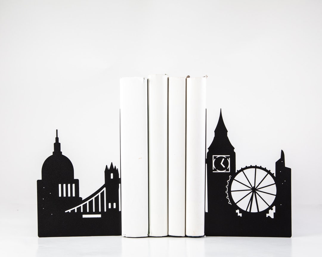 Metal Bookends London / UK Loving Reader // City Scape // Modern Home ...