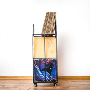 Vinyl Record Storage // Triple Deck LP Album Mobile Cart // Holds ...