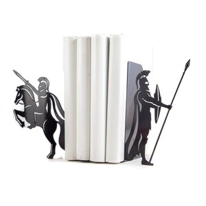 Metal Bookends - Spartans - Ancient History Inspired Bookends // Modern ...