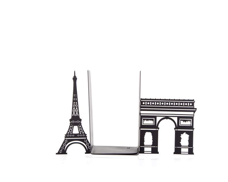 Decorative Metal Bookends Symbols of Paris // Shelf Decor - Etsy