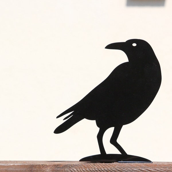 Metal Raven Garden Art - Etsy