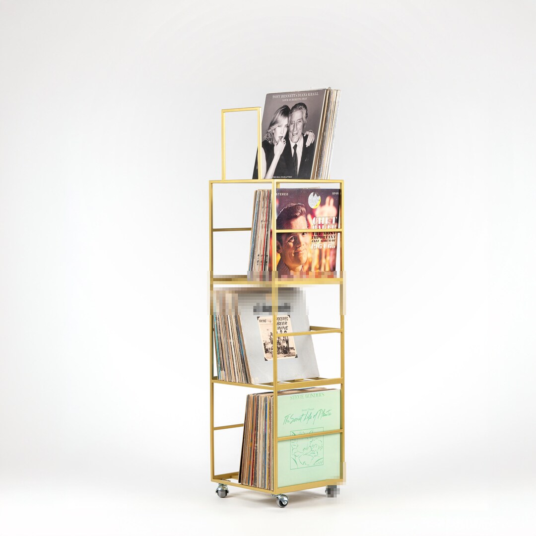 Vinyl Record Storage, Hand-welded, Premium Quality 4 Deck LP Album ...