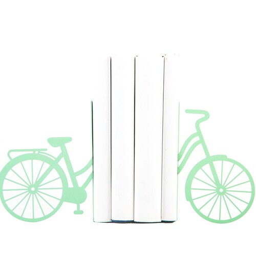 Metal Bookends Spring Mint // Modern Home Nursery Decor // - Etsy