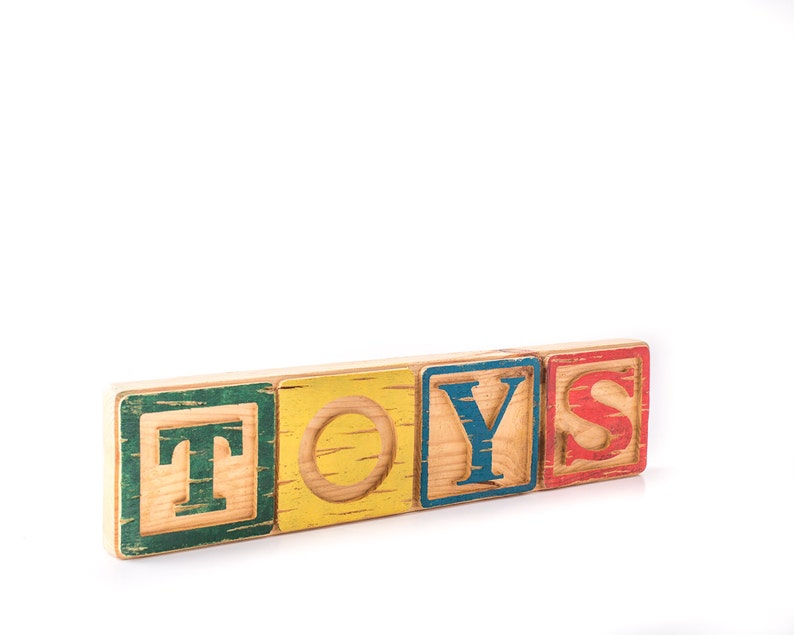 Sign TOYS Children's Room Decor // Modern Nursery Decor - Etsy