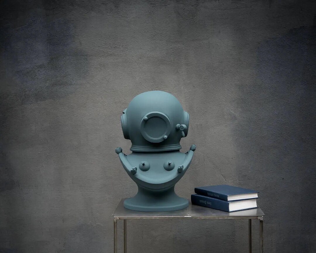 Diver's Helmet Bust | Steampunk Sculpture | Loft Style | Man Cave ...