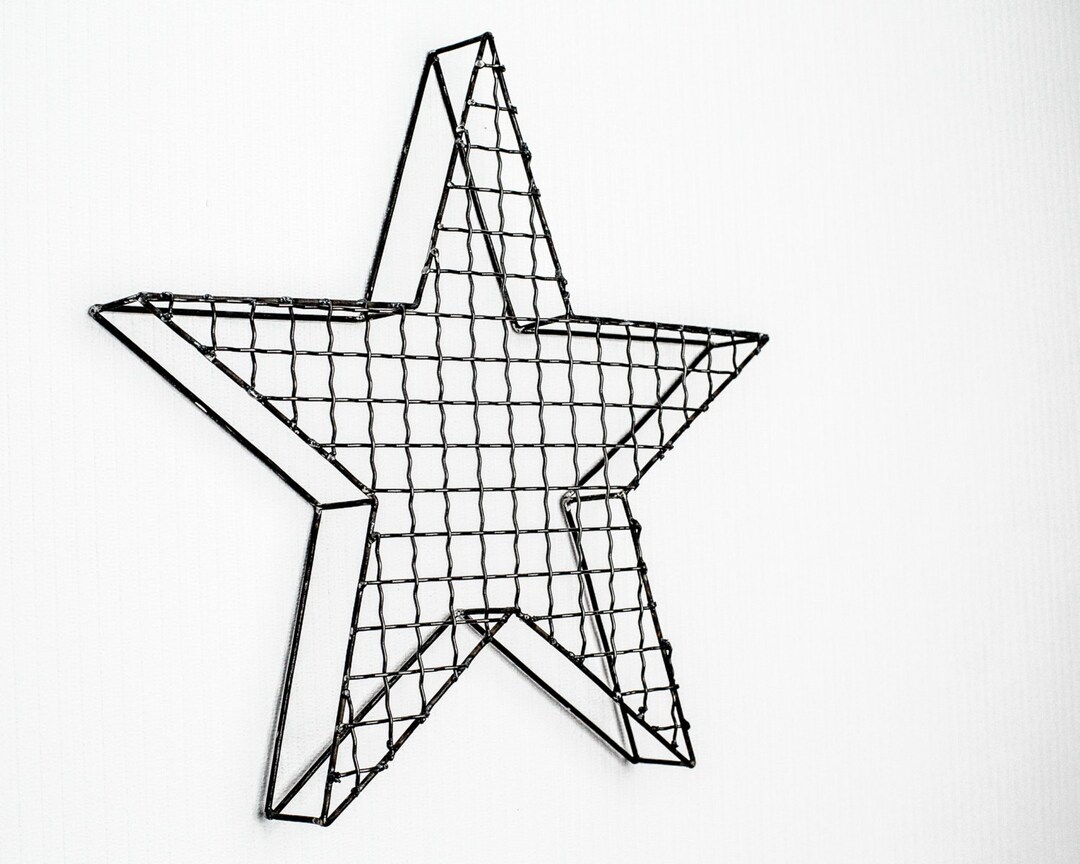 Industrial Decor, Star Decor, Metal Wall Art Star Wire Decor, Teenage ...