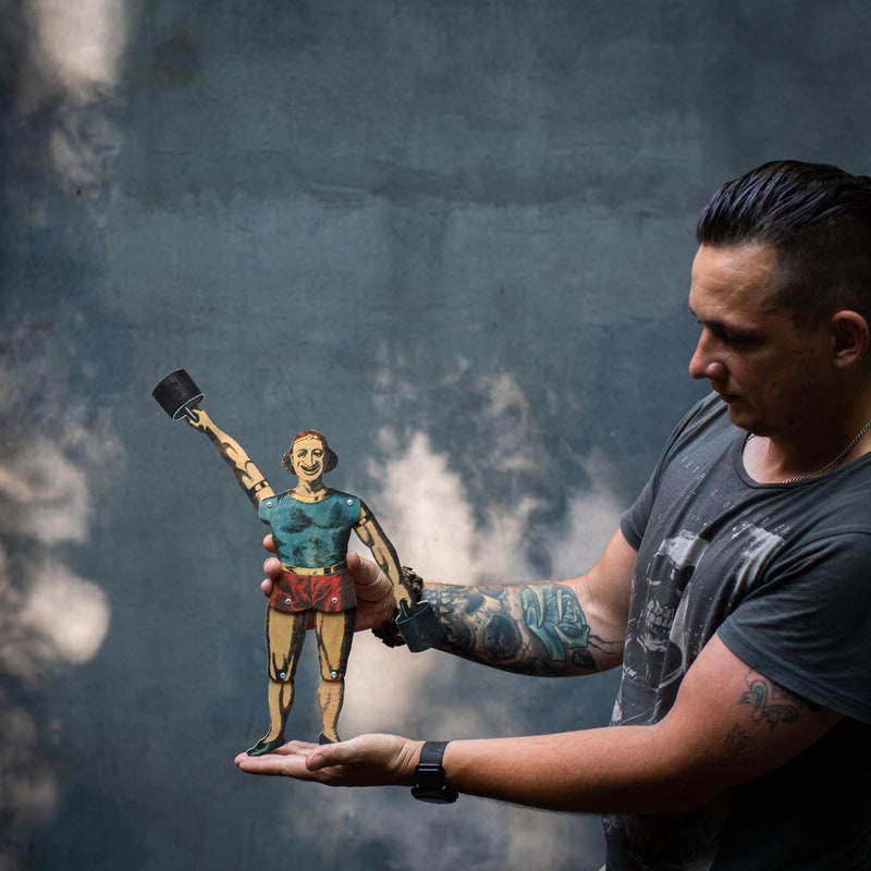 Circus Strong Man - Etsy