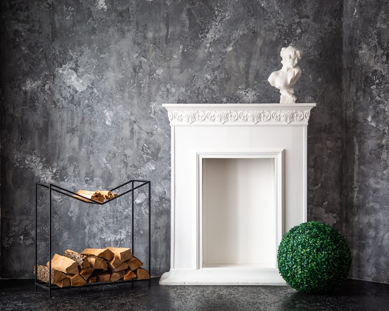 Log Holder // Minimalist Modern Firewood Storage Box Container - Etsy