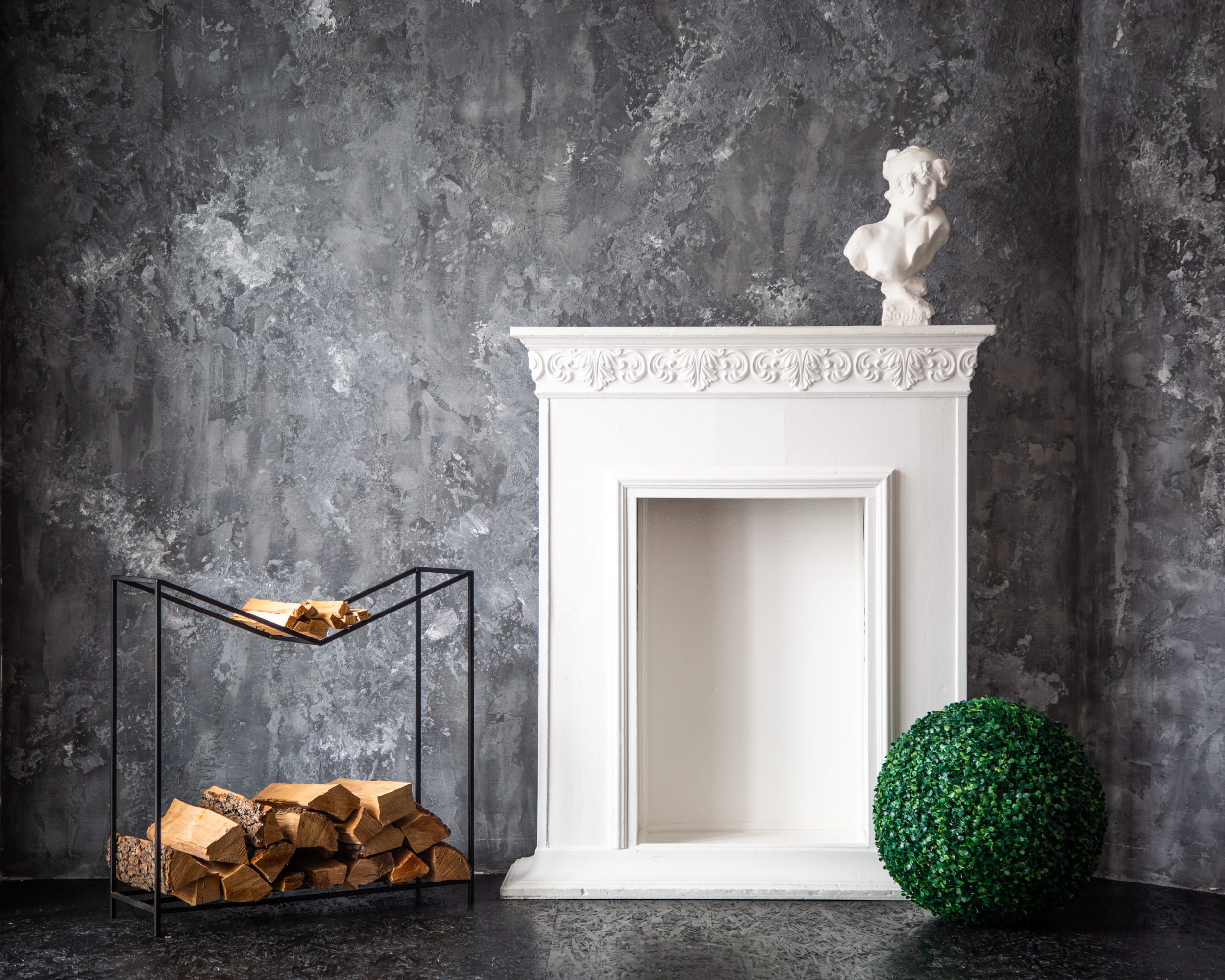 Log Holder // Minimalist Modern Firewood Storage Box Container | Etsy