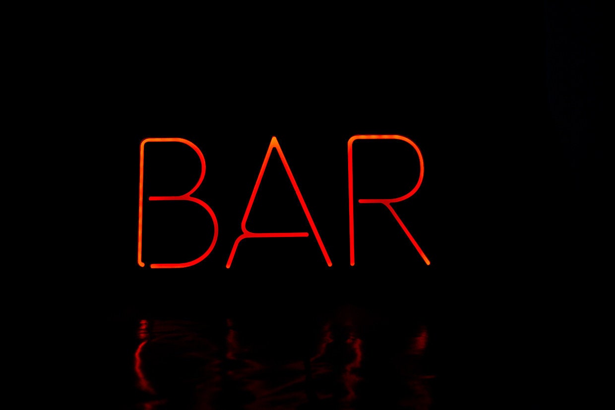 LED BAR sign Man cave Wall Light Neon Sign style | Etsy